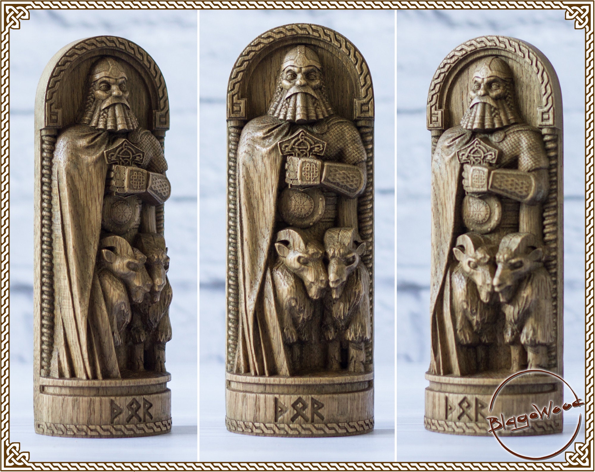 Thor Norse Pagan God Statue for Asatru Altar Kit and Heathen - Etsy