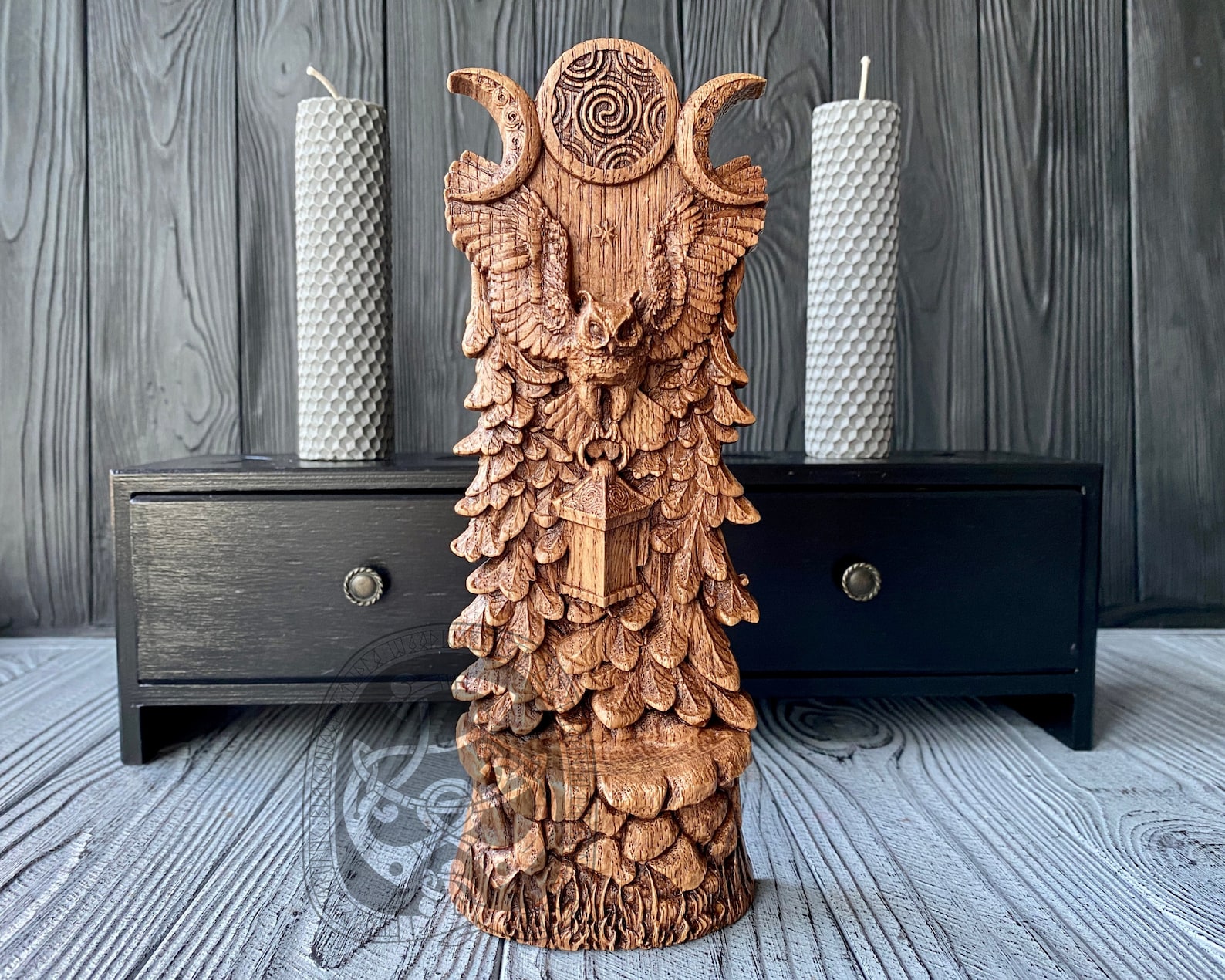 Hecate's Owl Statue, Bird, Greek Goddess, for Pagan Home Altar Kit ...