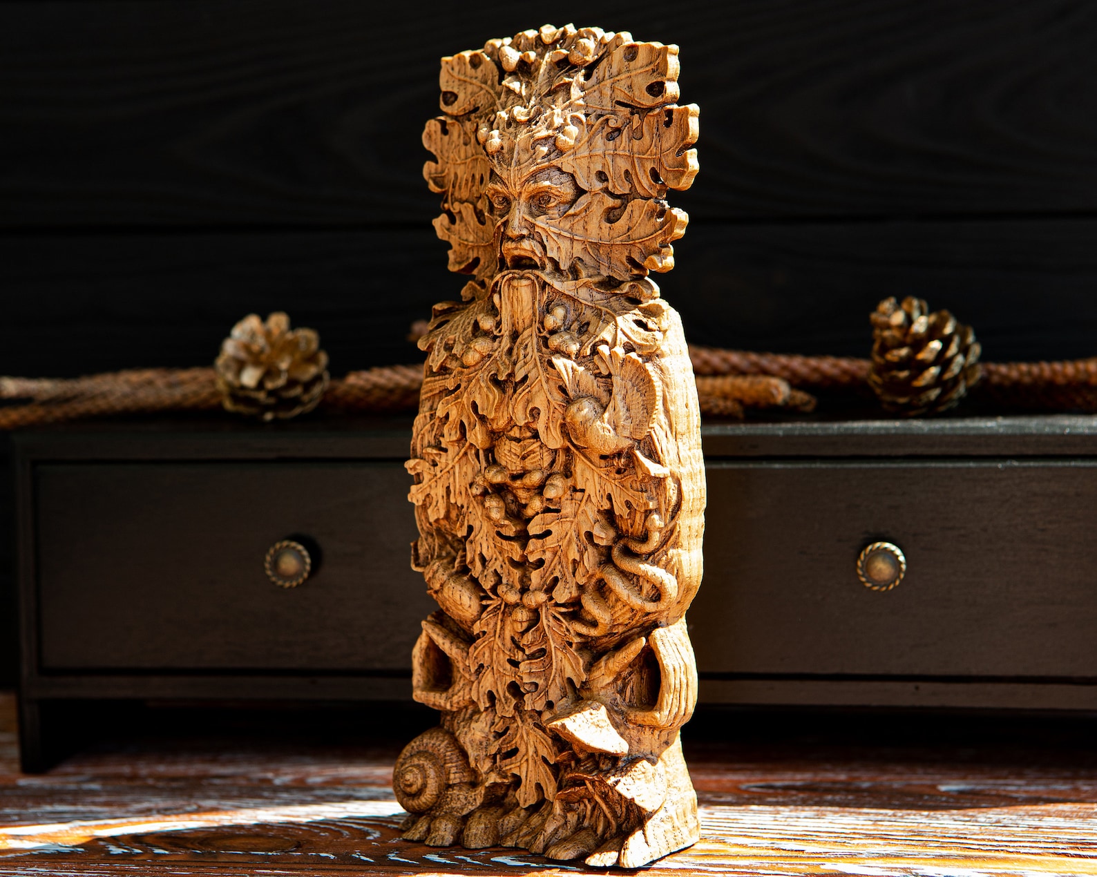 Greenman Statue Forest God Greenman Celtic God Pagan God - Etsy