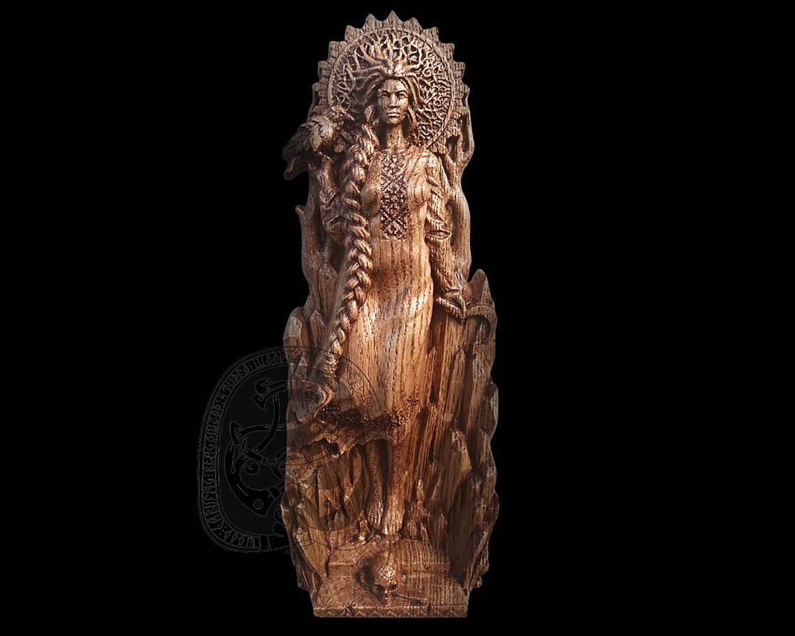 Morana Goddess of Death Mara Figurine Madder Statue of - Etsy