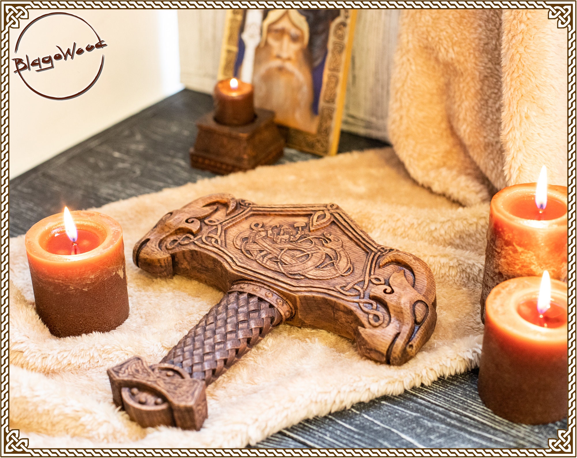 Mjolnir Thor Hammer Scandinavian Asatru Heathen Viking - Etsy