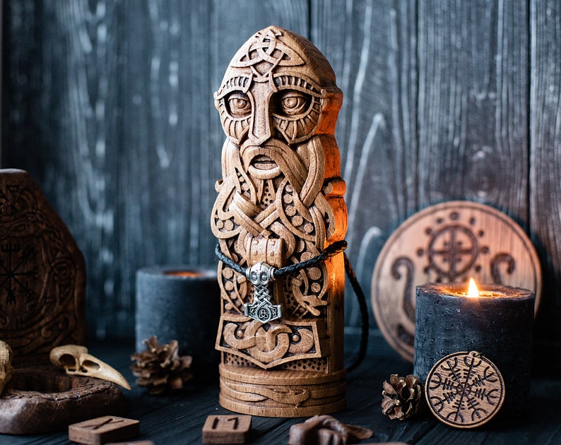Thor, Warrior, Old Norse Pagan God Statue, Viking Pagan Scandinavian ...