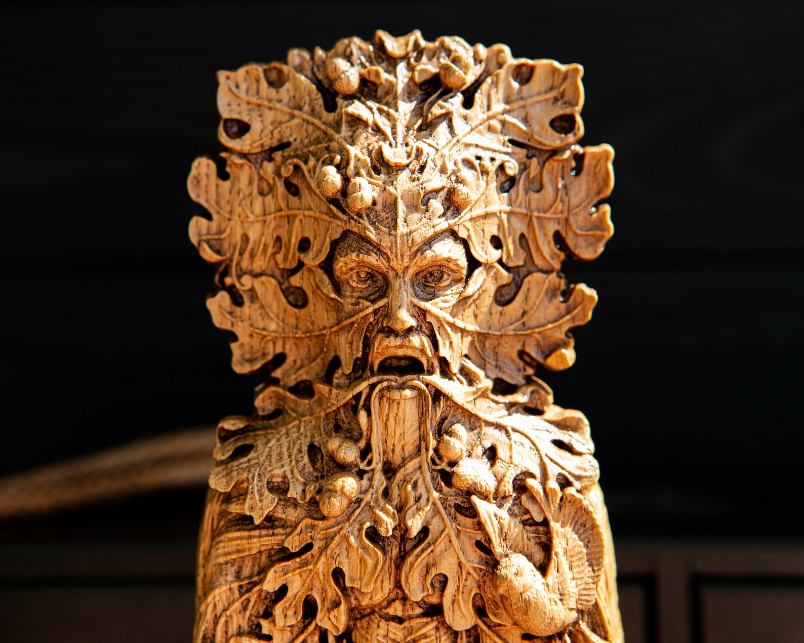 Greenman Statue, Forest God, Greenman, Celtic God, Pagan God, Cernunnos ...