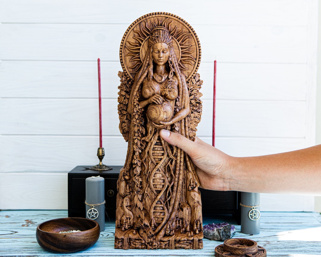 BIG GAIA 15", Goddess Statue, Greek, Ancient, Mythology, Wiccan, Wicca ...