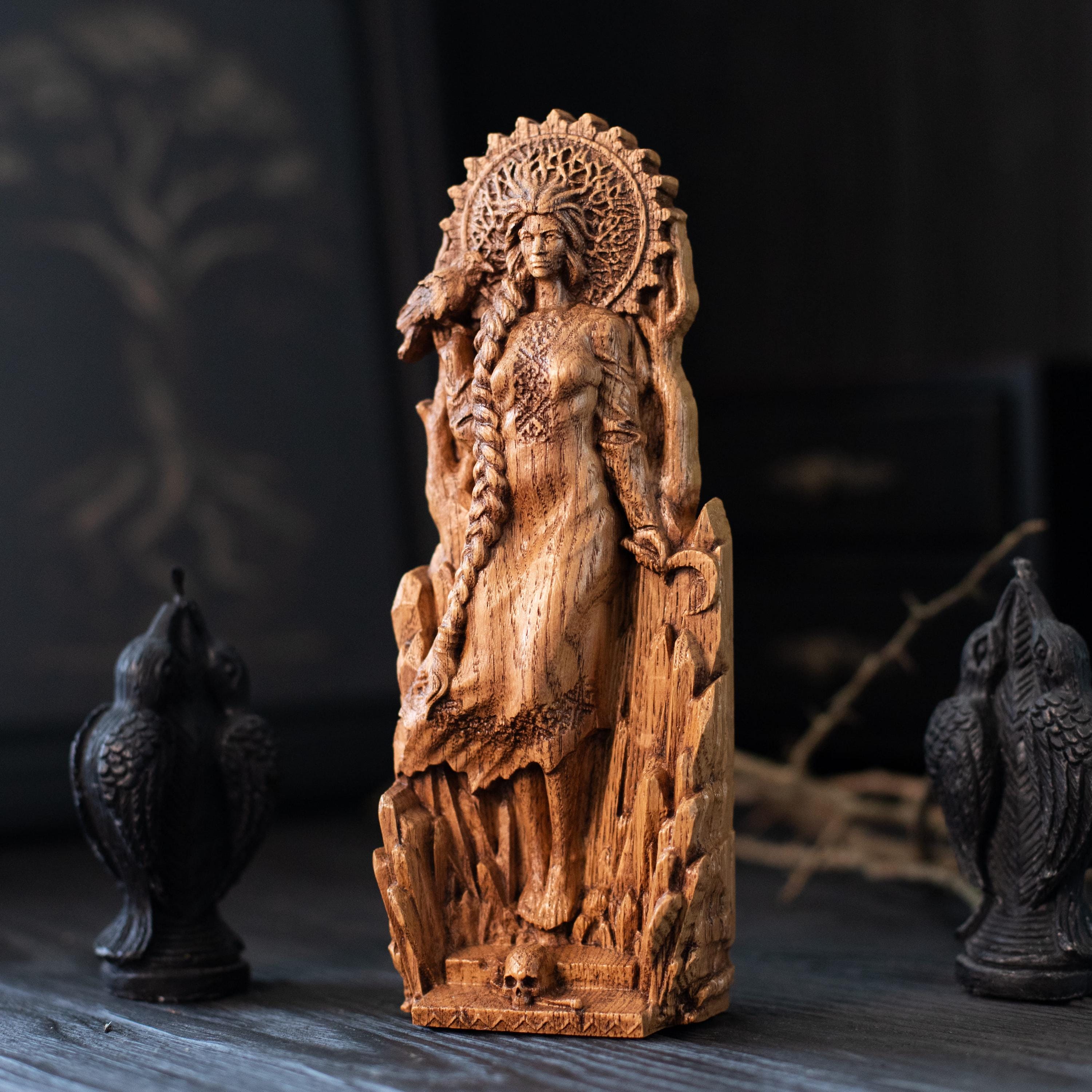 Morana Goddess of Death, Mara Figurine, Madder Statue of Slavic Goddess ...