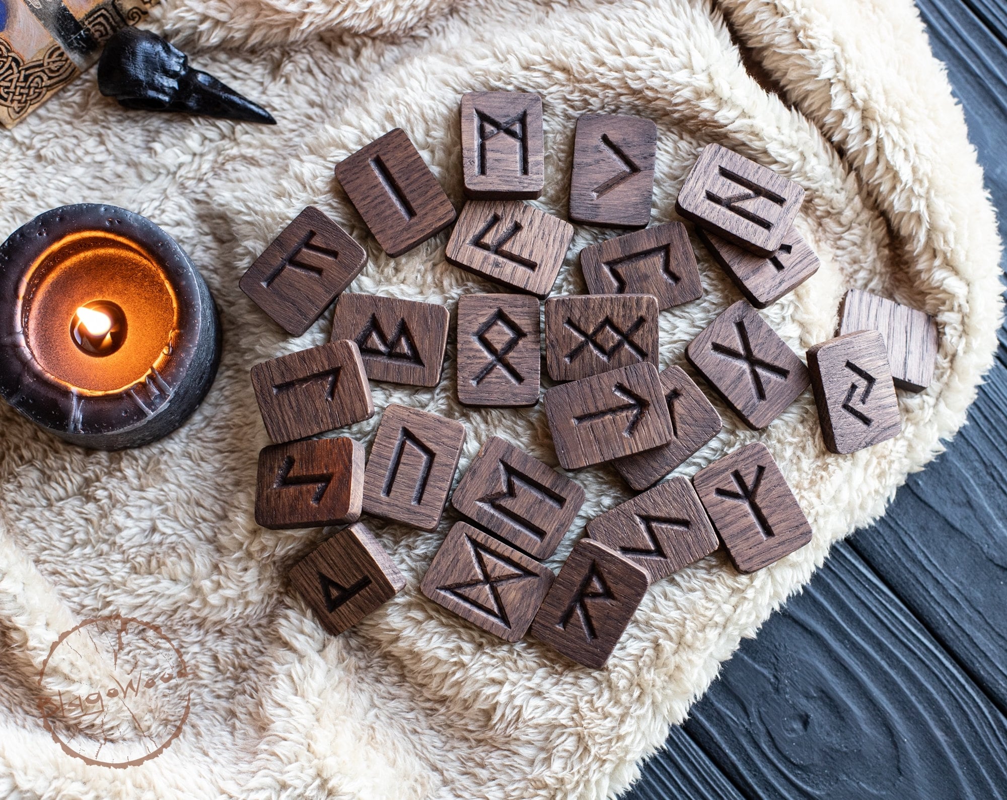 Runes Elder Futhark Runic Kit Viking Protection Runes - Etsy