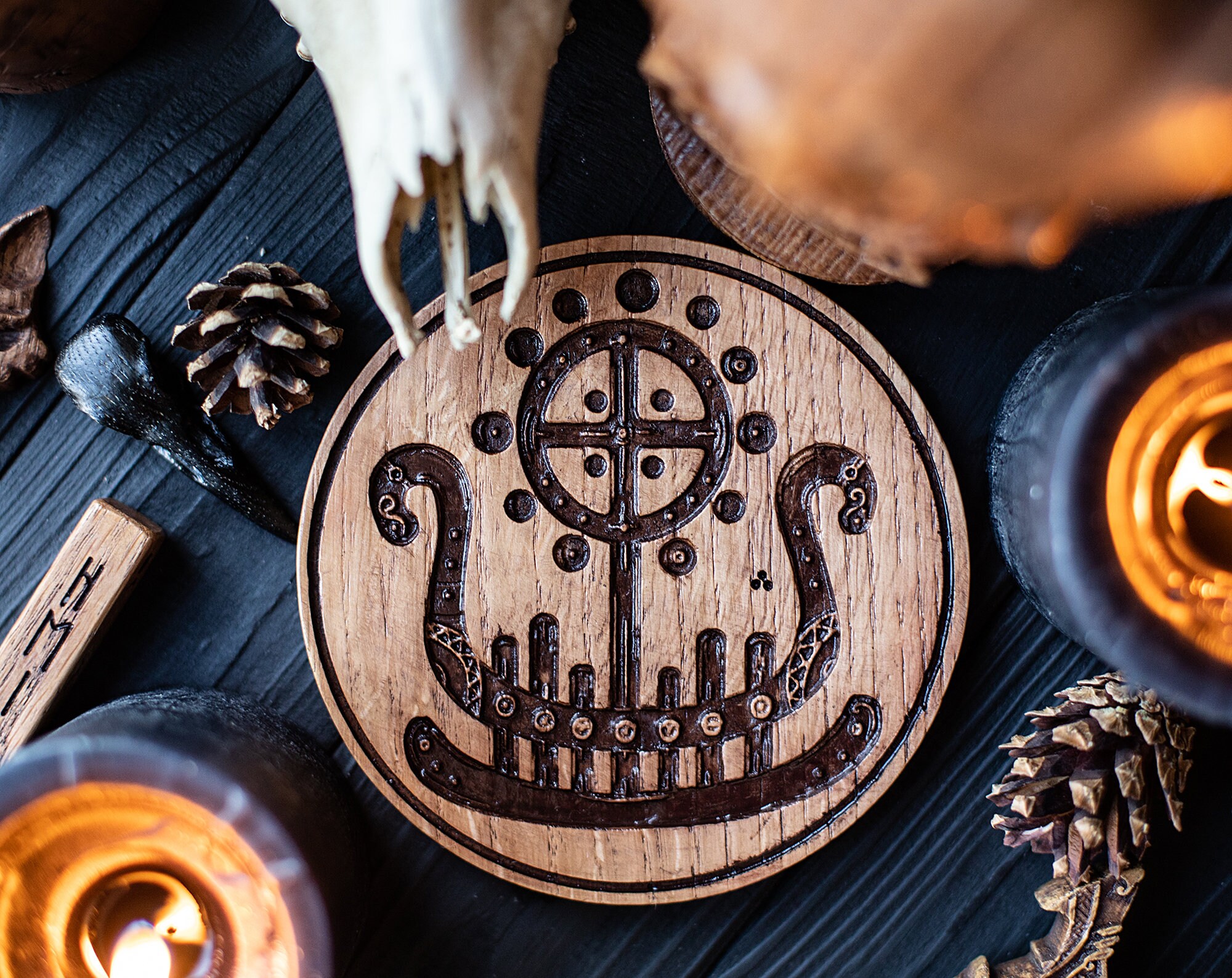 Pentacle Drakar Viking Ship Draka Dreka Norse Stand - Etsy