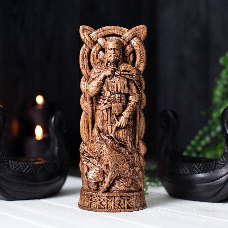 Freyr God of Peace and Fertility Statue Nown as Yngvi in Midgard. Norse ...
