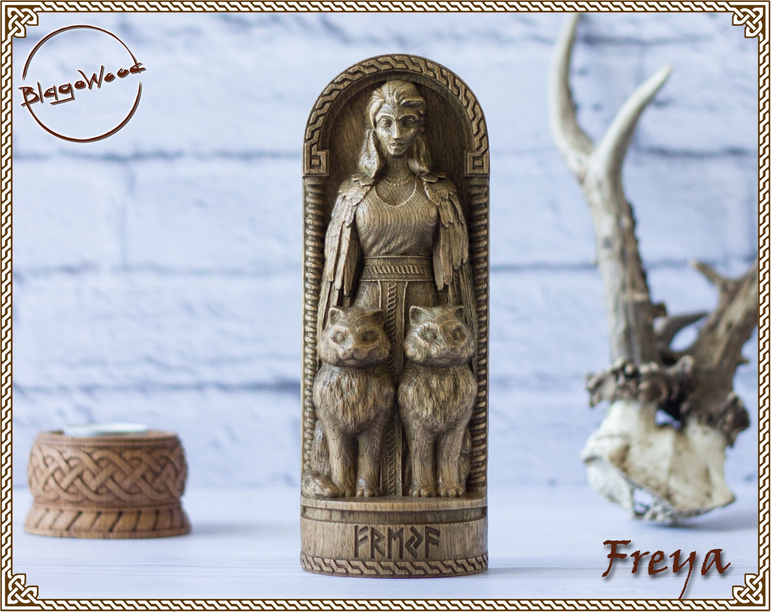 Freya, Norse Pagan Goddess Statue, for Asatru Altar Kit and Heathen ...