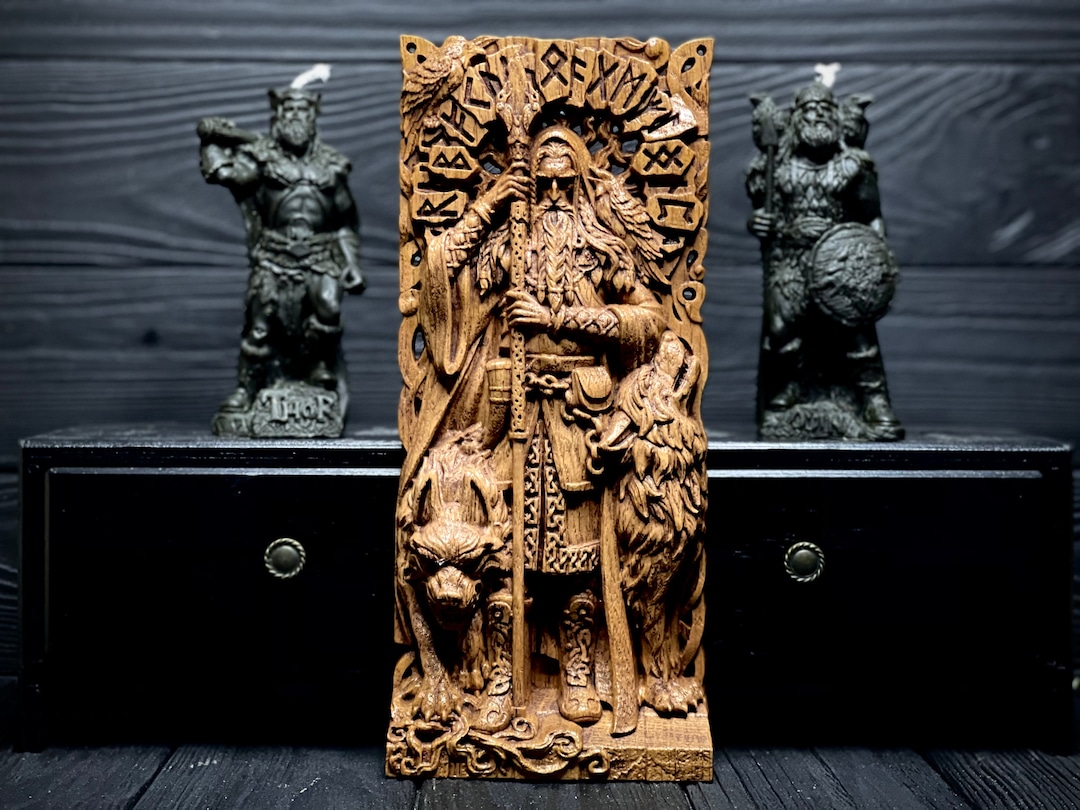 Odin With RUNES, Wotan, Allfather, Viking Pagan Asatru Heathen God and ...