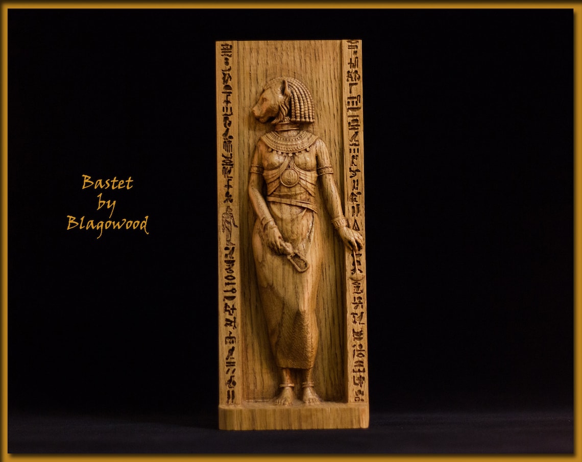Bastet Bast Figurine Egyptian Goddess Pagan Goddess Egypt - Etsy
