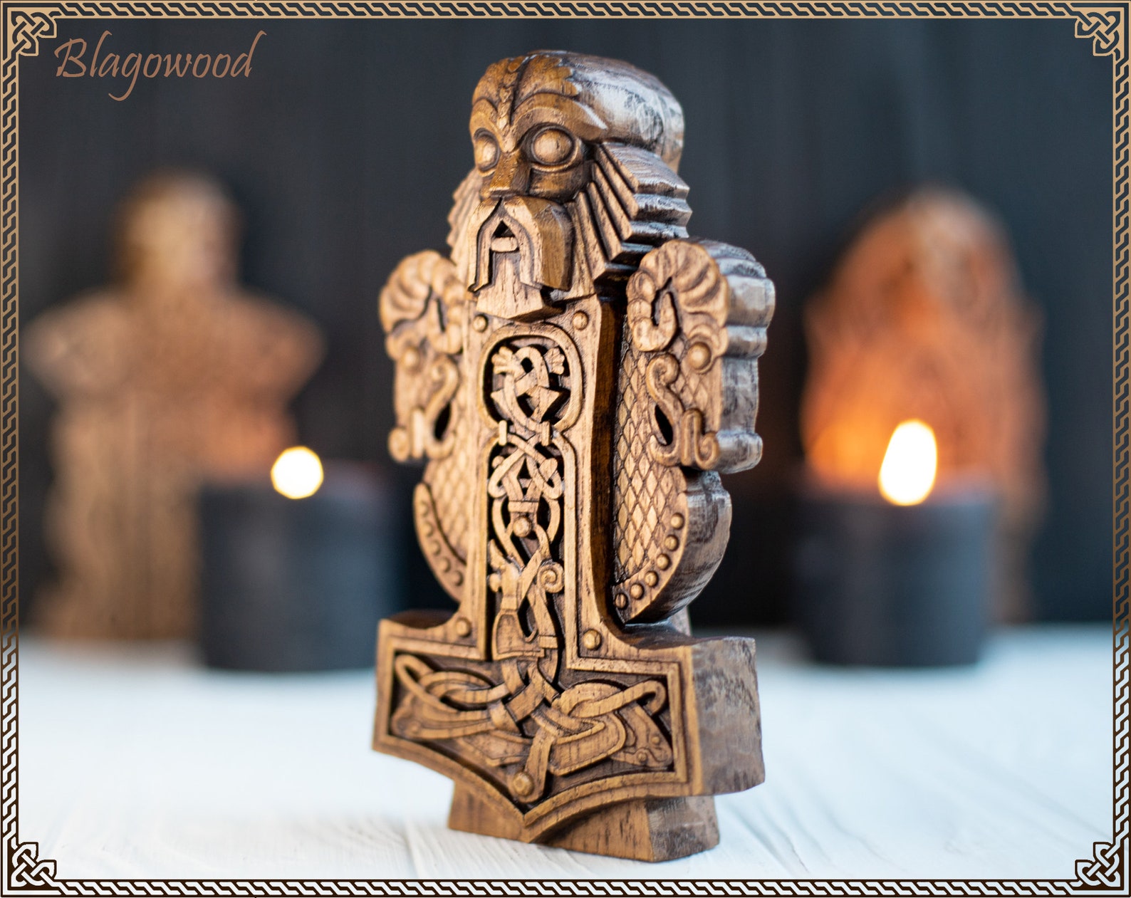 Thor Home Altar Idol Deiti God Pagan Asatru Viking - Etsy