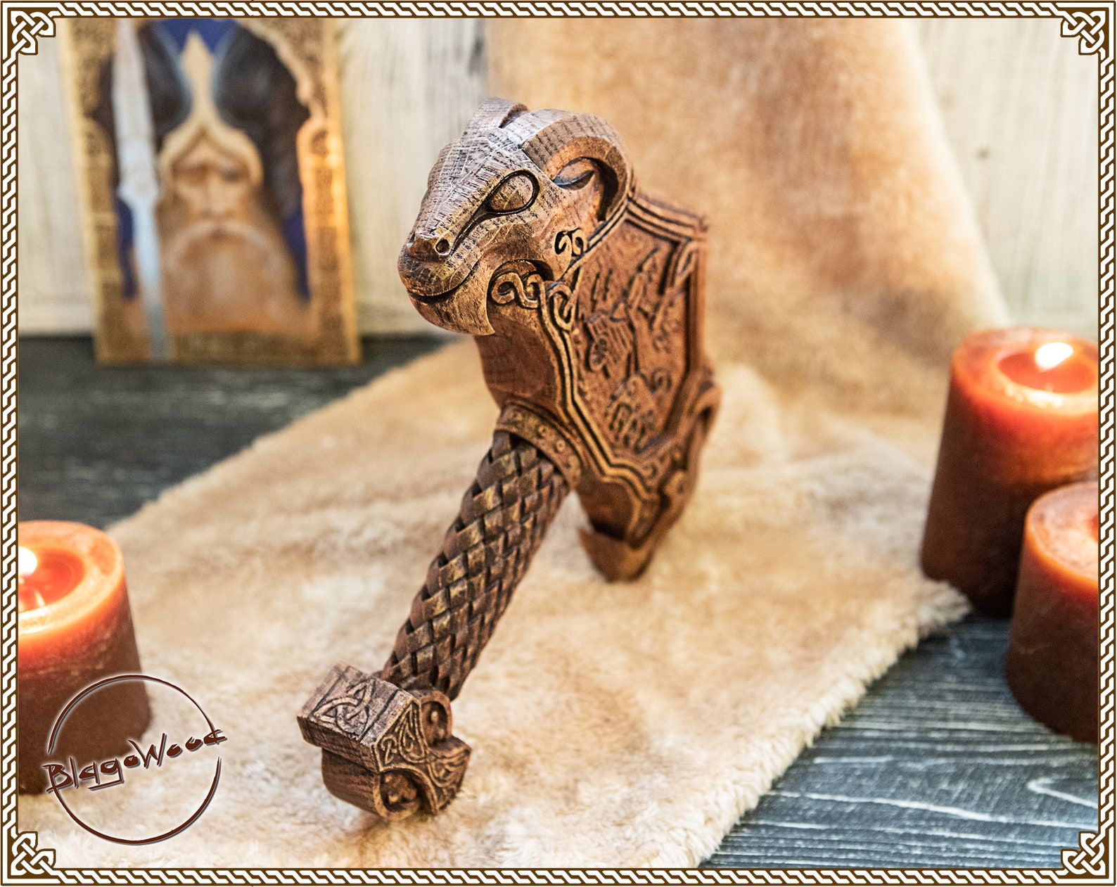 Mjolnir Thor Hammer Scandinavian Asatru Heathen Viking - Etsy