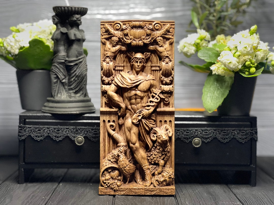 Hermes God Statue , Hermes Figurine Greek Mythology Olympian Gods ...