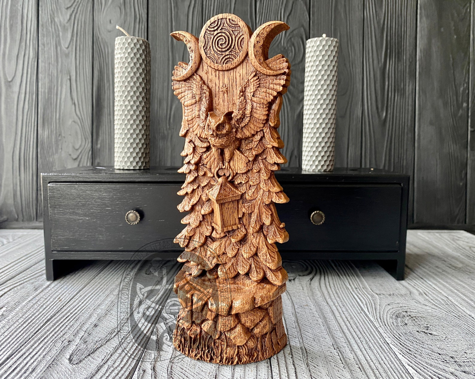 Hecate's Owl Statue, Bird, Greek Goddess, for Pagan Home Altar Kit ...