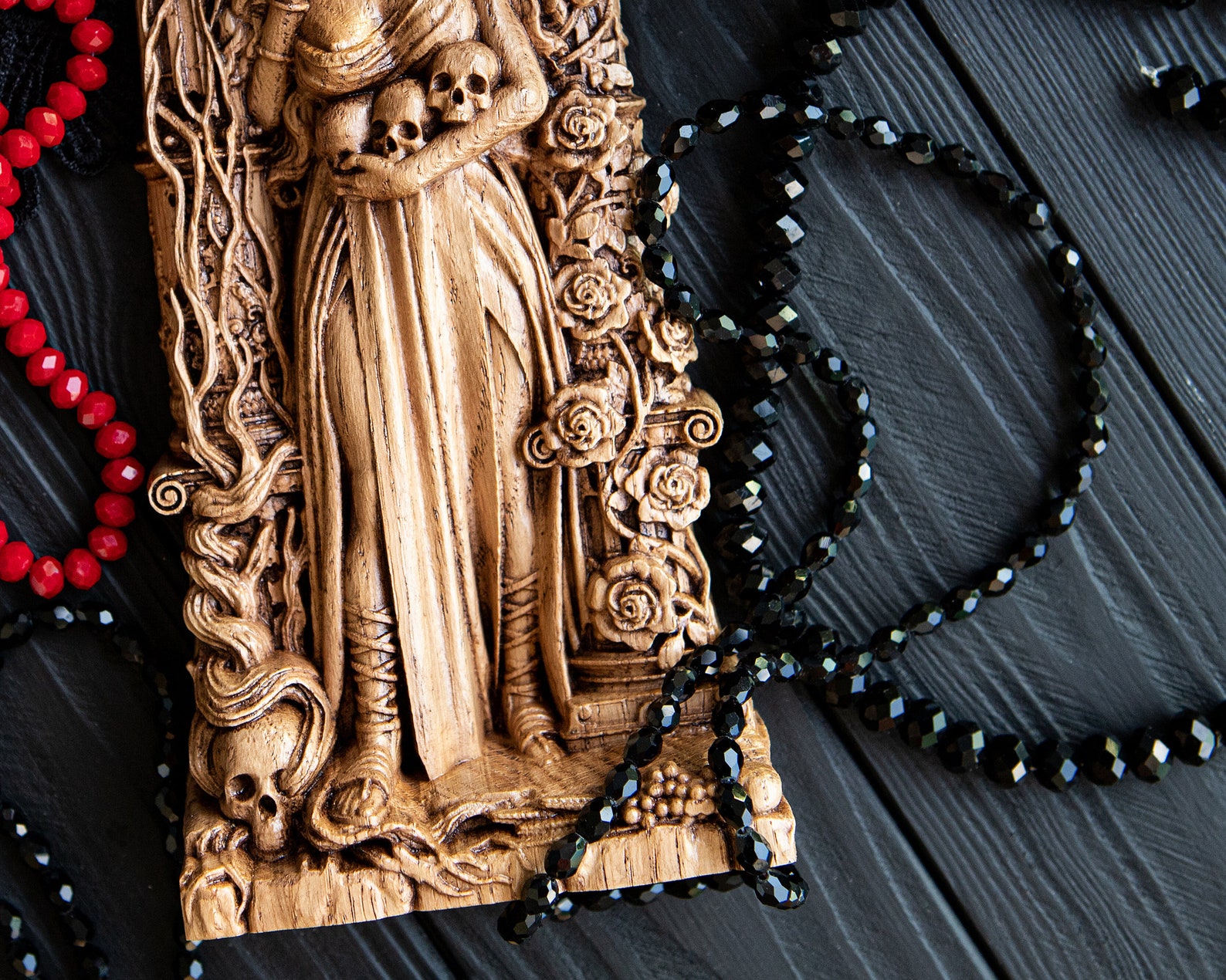 Persephone With SKULL Goddess of Spring Greek Statue Kore - Etsy