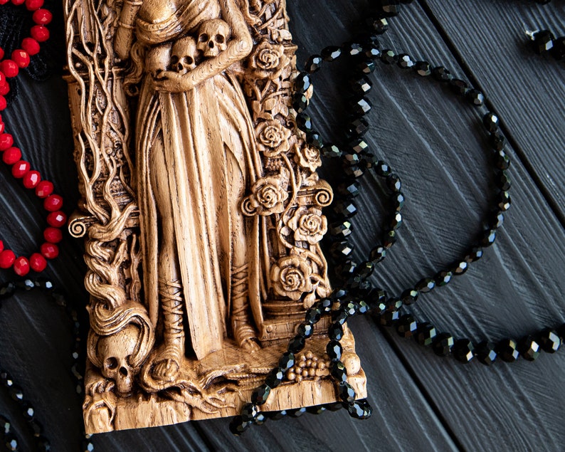 Persephone With SKULL Goddess of Spring Greek Statue Kore - Etsy