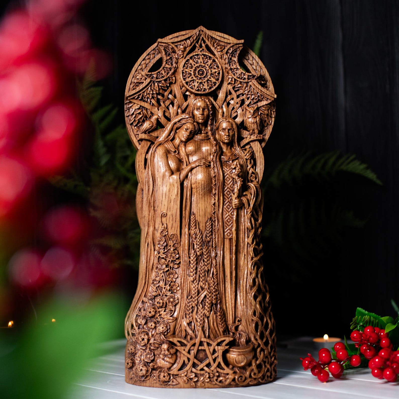 Triple Goddess, Wicca, Three Goddesses, Celtic Goddess - Etsy