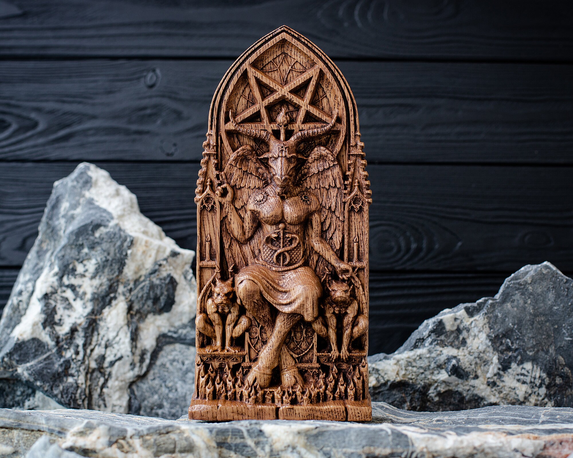 BAPHOMET God Statuette Figurine for Home Altar Catholicism - Etsy