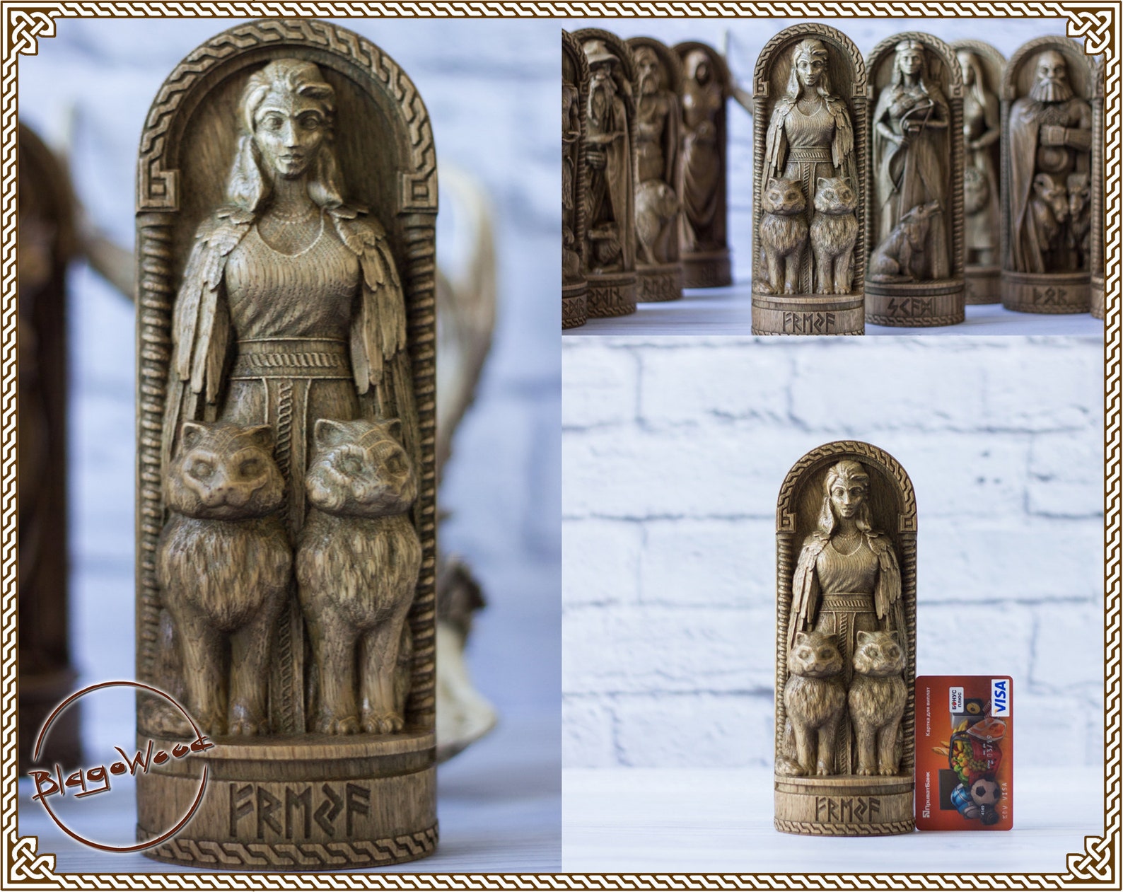 Freya, Norse Pagan Goddess Statue, for Asatru Altar Kit and Heathen ...