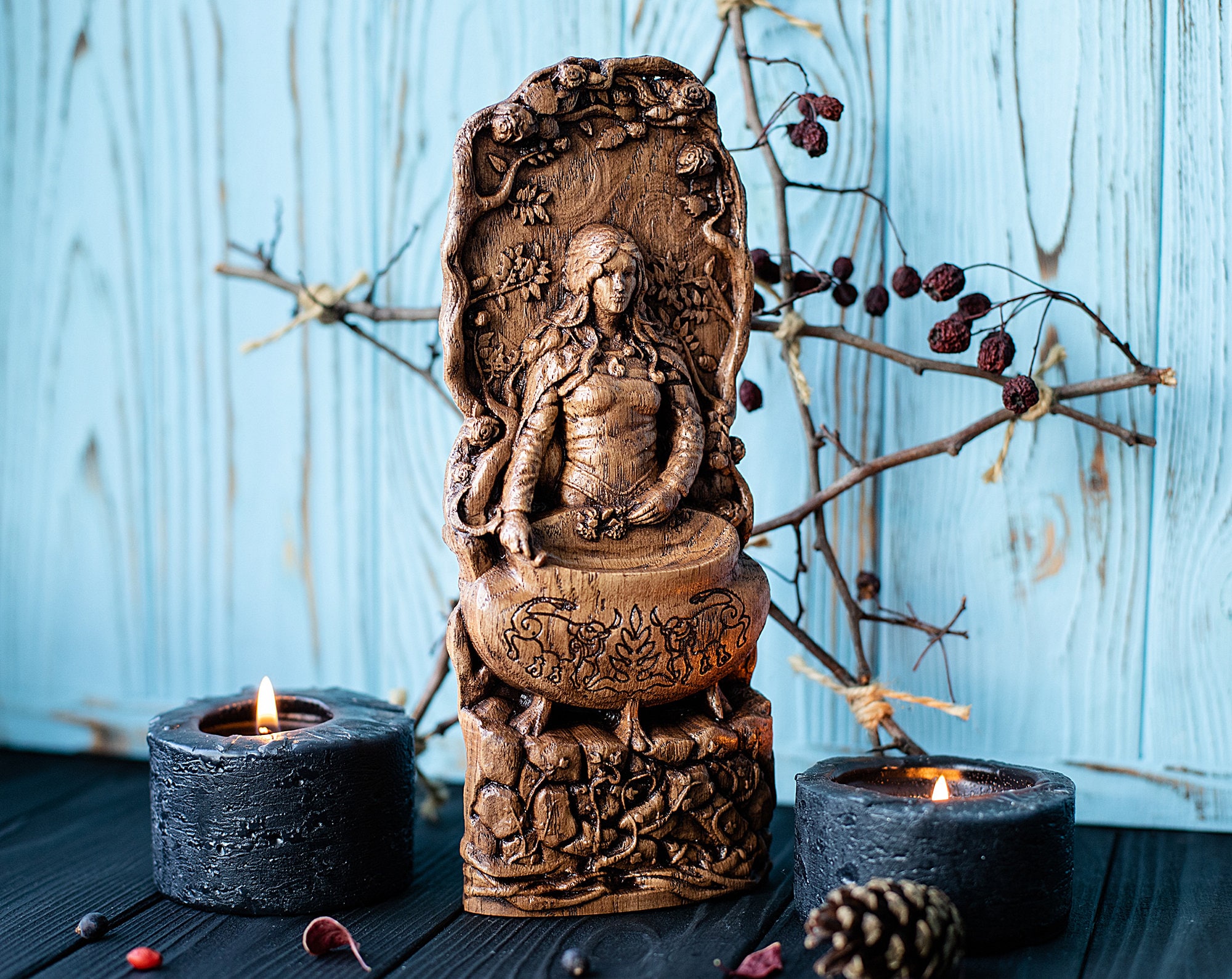 Ceridwen is a Celtic goddess of witchcraft rebirth and | Etsy