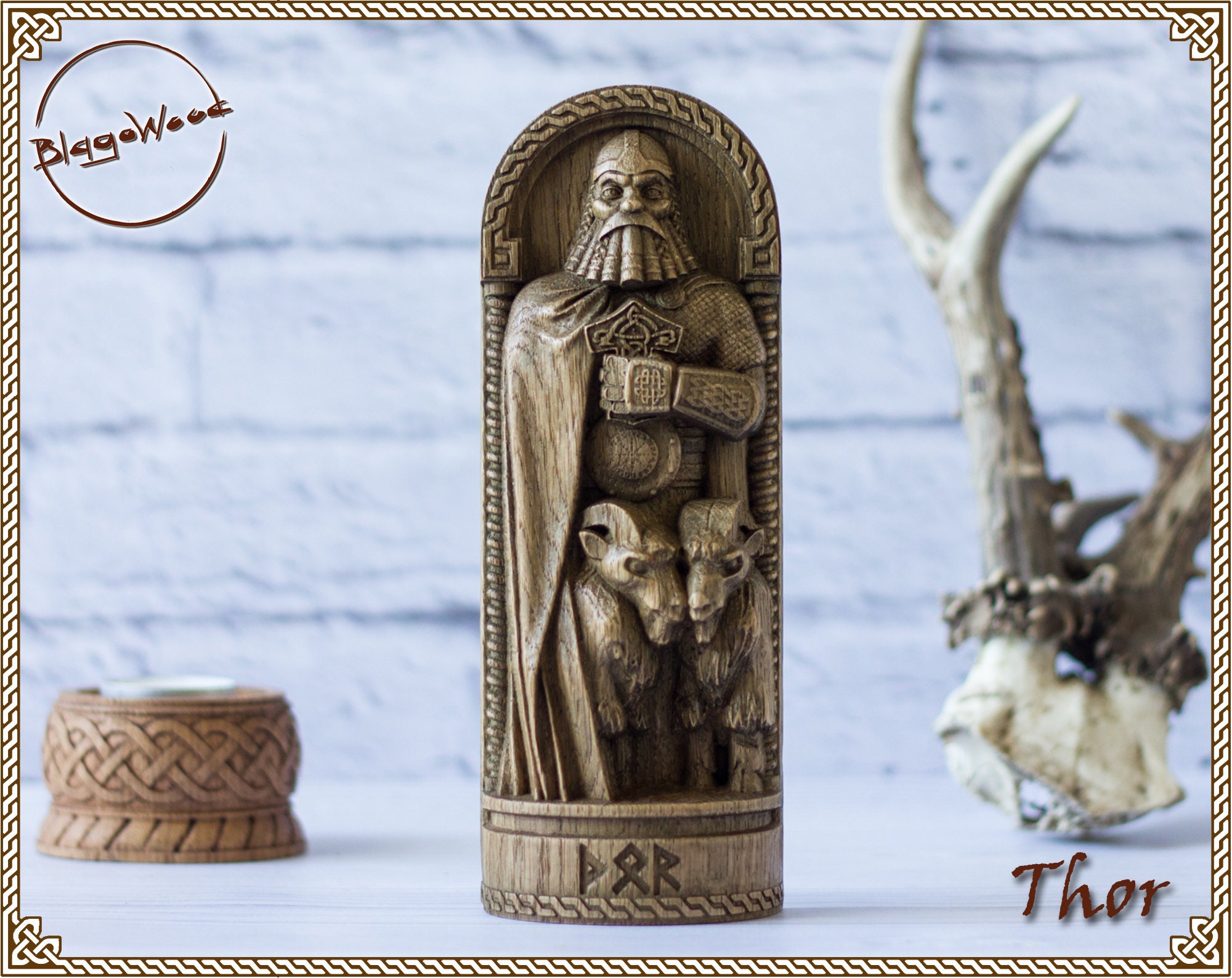 Thor Norse Pagan God Statue for Asatru Altar Kit and Heathen - Etsy