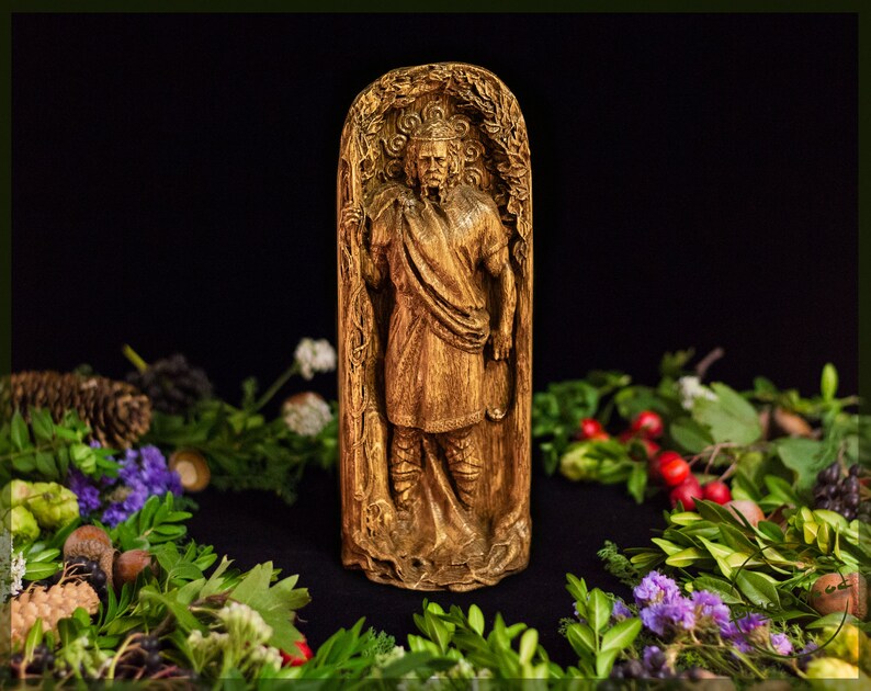 Lugh wooden Lug statue Luat irish celtic god pagan god | Etsy