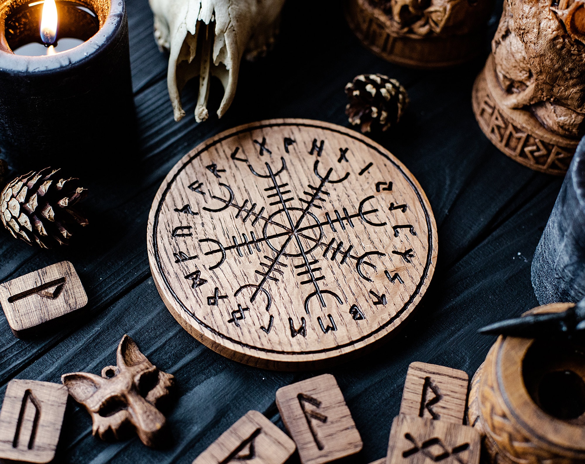 Pentacle Helmet of Horror, Agys’hyalm, Norse, Pagan, Wicca, Celtic ...