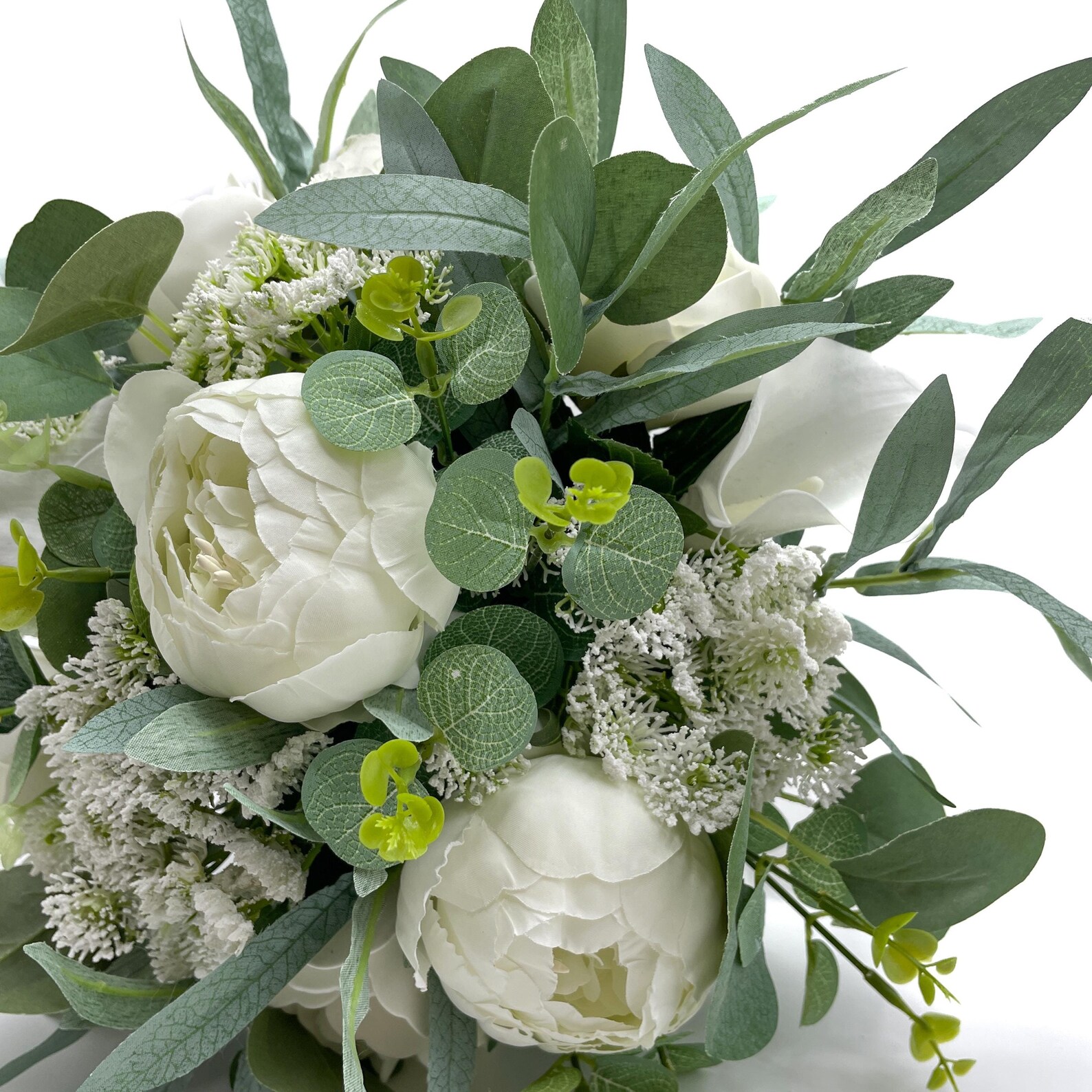 Artificial Wedding Flower Package, Natural Style Ivory With Foliage ...