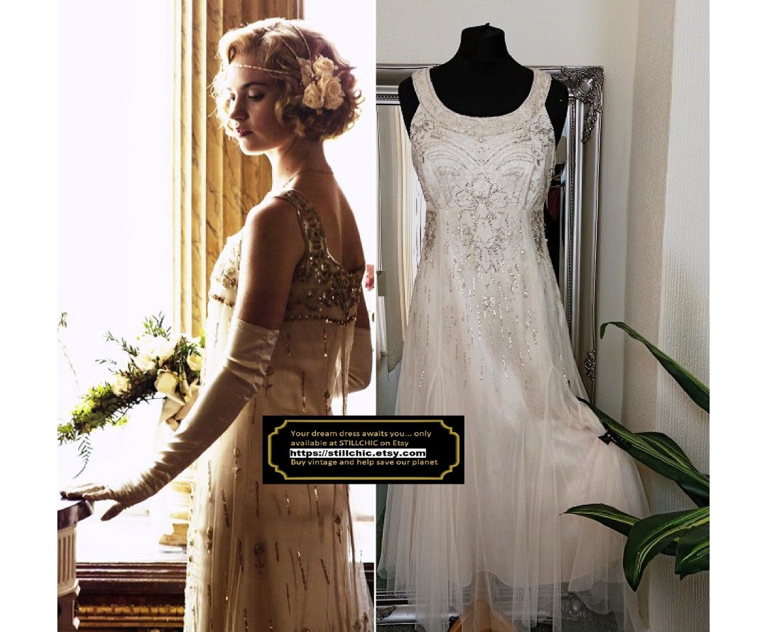 Wedding Dress Prom Dress Ball Gown Flapper Dress Gatsby Wedding Dress ...
