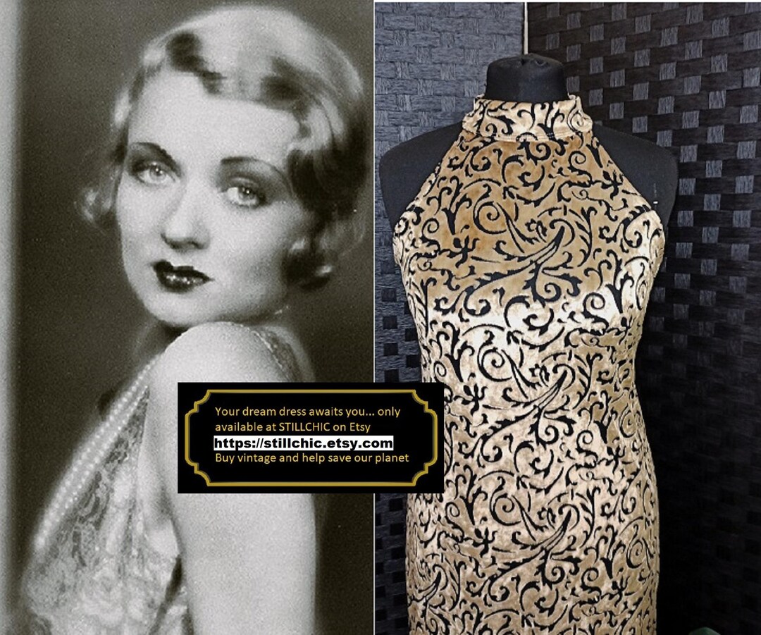 Devore Dress Burnout Dress Gold Dress Velvet Dress Devore Velvet Dress ...