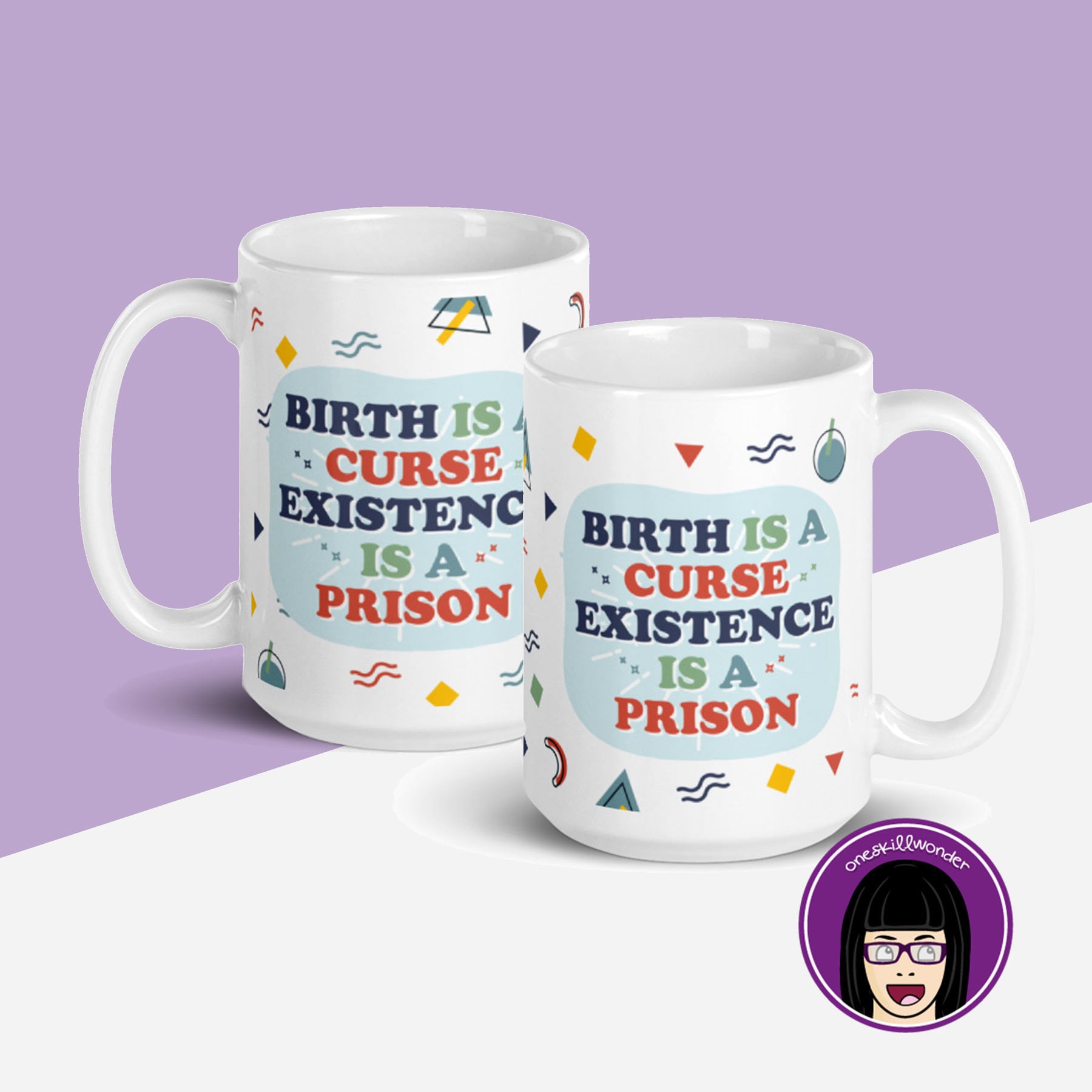 Existence is a Curse Mug Home & Living Drink & Barware Kitchen & Dining ...