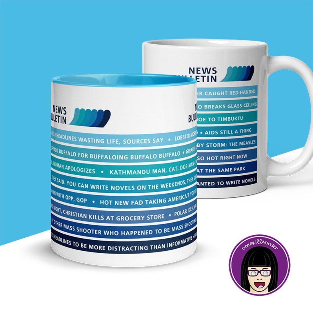 Msnbsea News Crawl Mug - Etsy