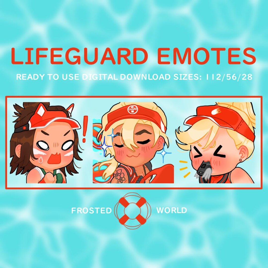 Lifeguard Summer Overwatch Emotes - Etsy