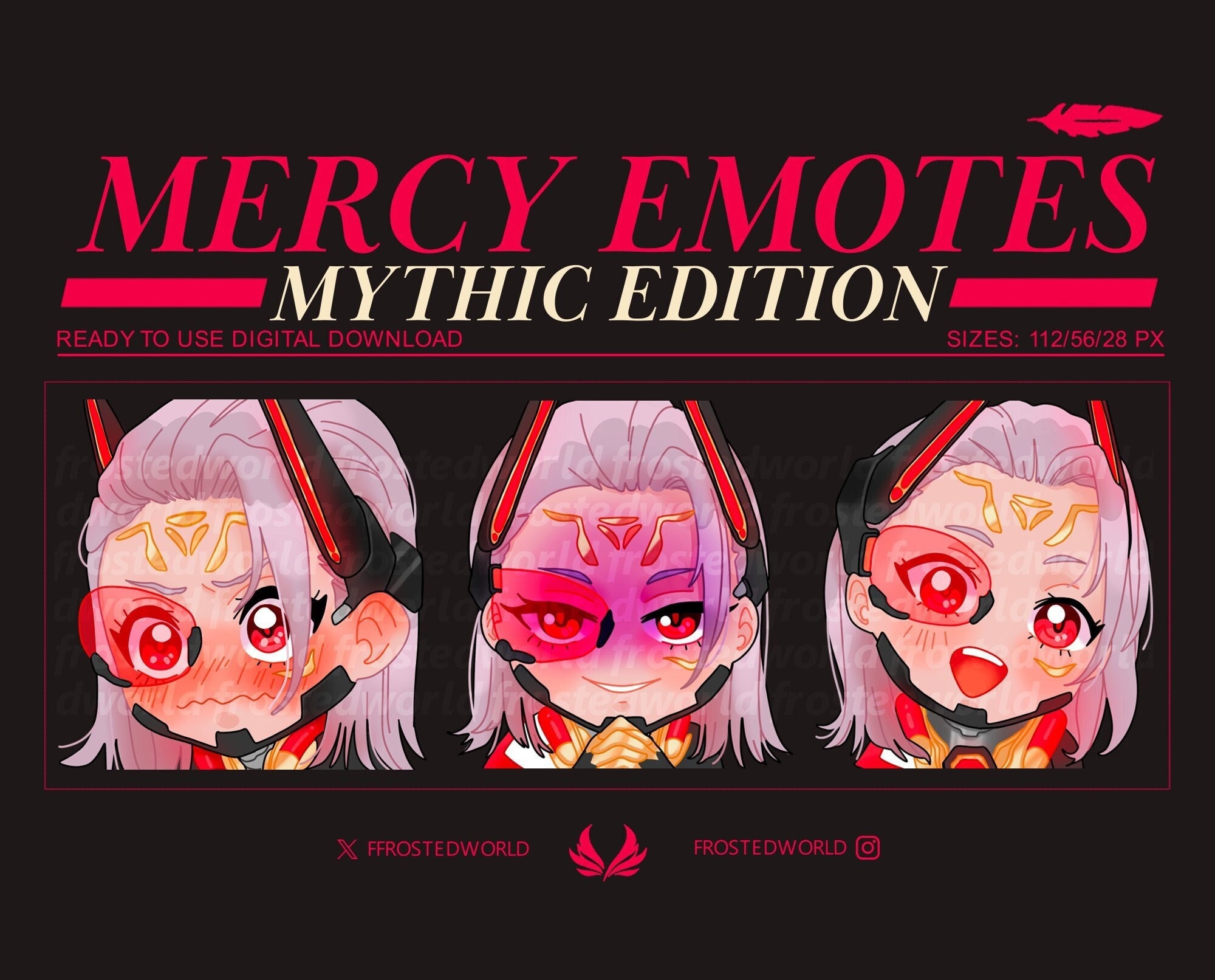 Mythic Mercy Emotes Instant Download - Etsy