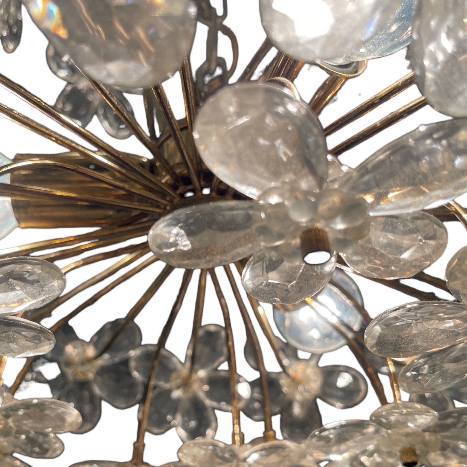 Vintage Murano Light Fixture 1970s Flower Chandelier - Etsy