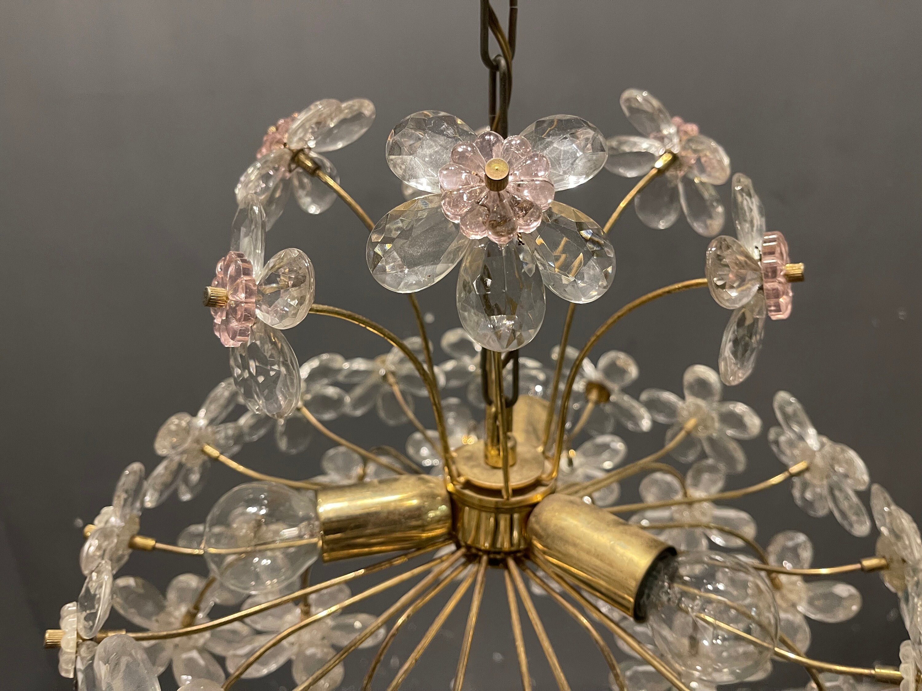 Vintage Murano Light Fixture 1970s Flower Chandelier - Etsy