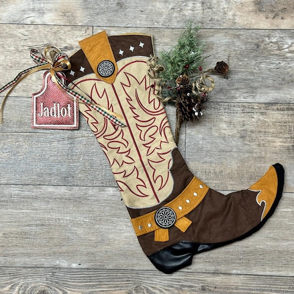 Cowboy Boot Stocking - Etsy