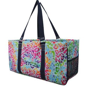 Monogrammed Collapsible Utility Tote, Collapsible Tote, Tailgate Tote ...