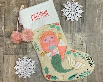 Christmas Stocking Mermaid - Etsy