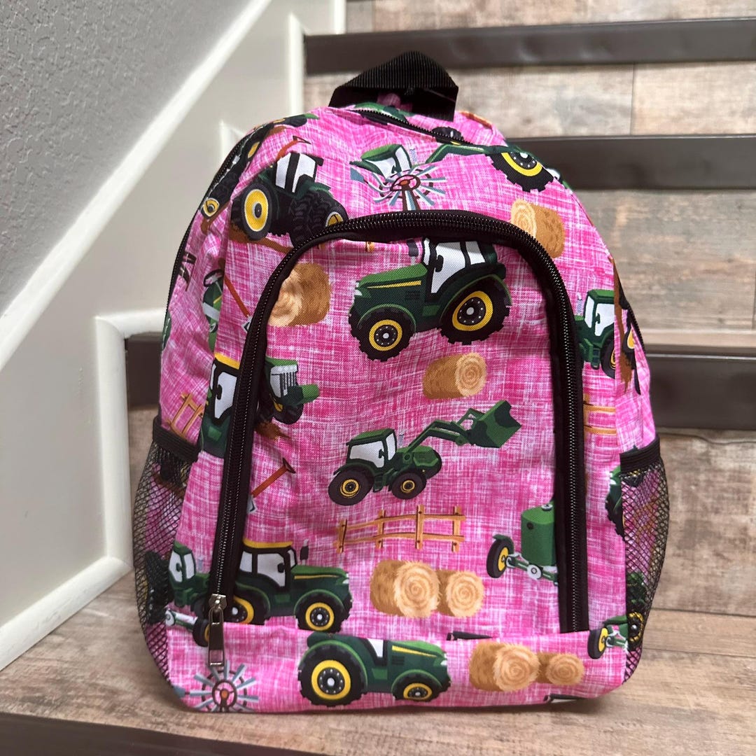 NGIL Small Toddler Pink Tractor Backpack, Girl Toddler Backpack ...
