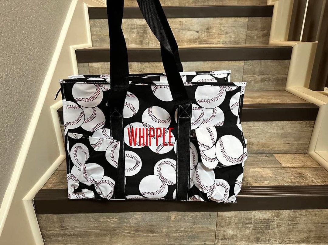 Baseball Large Zipper Caddy Organizer Tote Bag #733, Baseball Organizer ...
