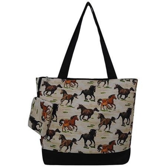 Personalize Horse Tote Bag Monogram Barrel Racing Tote Horse | Etsy