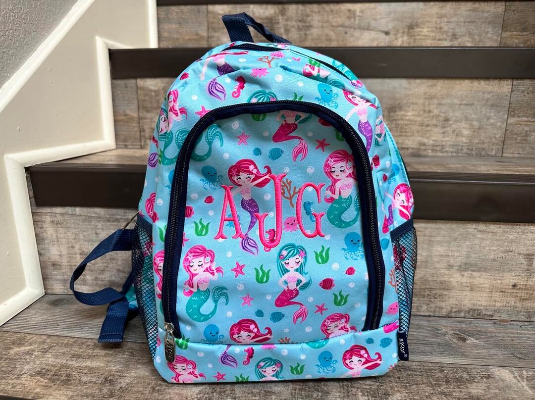 NGIL Small OR Large Mermaid Backpack, Personalized Mermaid School Bag ...