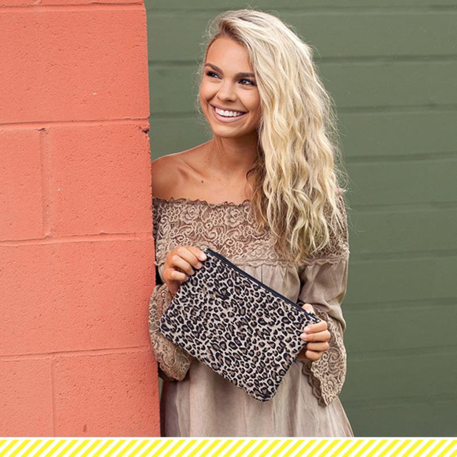 Leopard Everly Wristlet Monogrammed Wristlet Leopard Print - Etsy