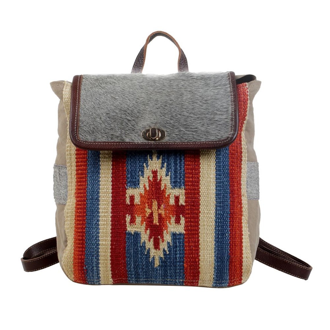 Flaming Amber Backpack Bag , Country Style Backpack, Unique Backpack ...