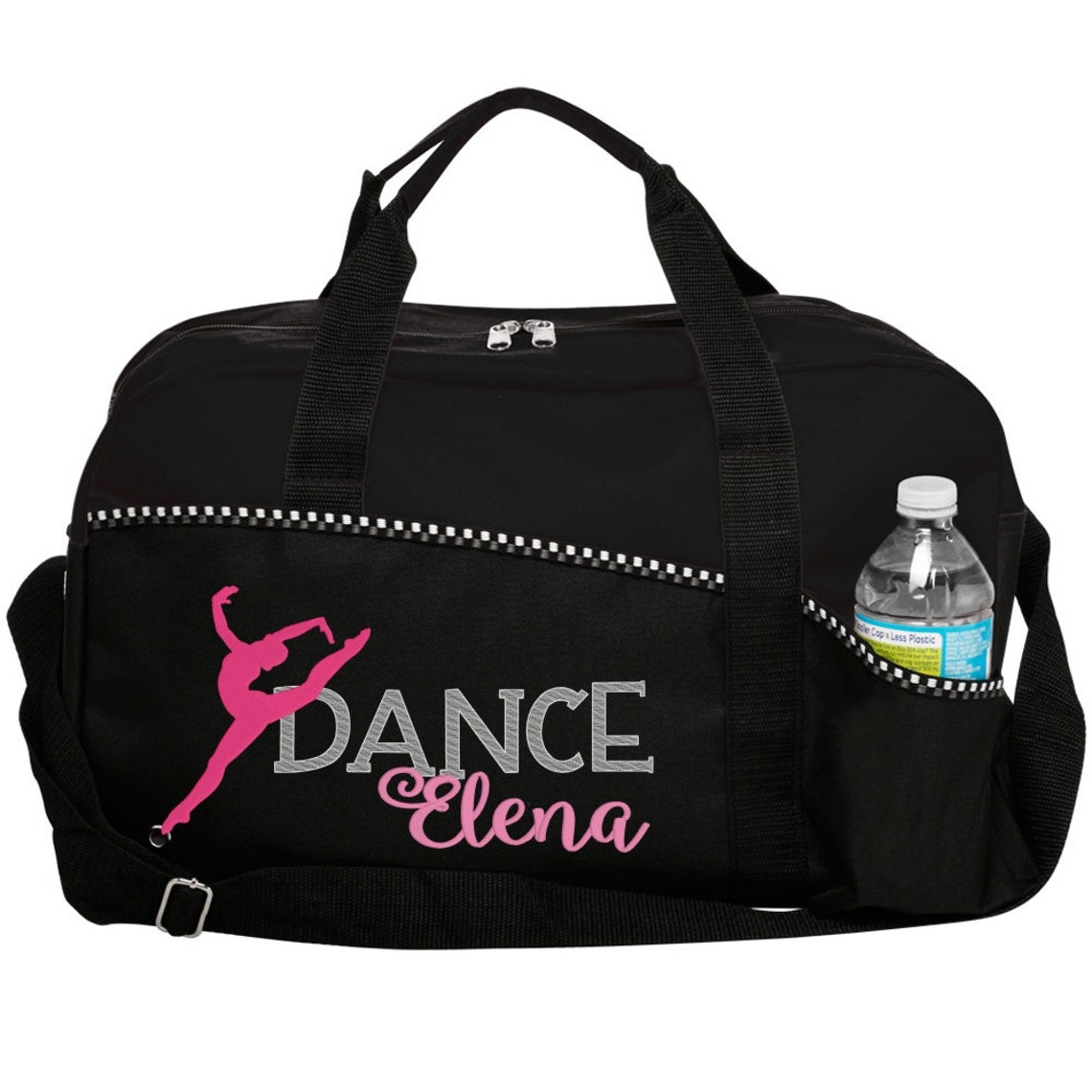 Embroidered Black Dancer Duffle Bag Dancer Gift Sports Bag - Etsy