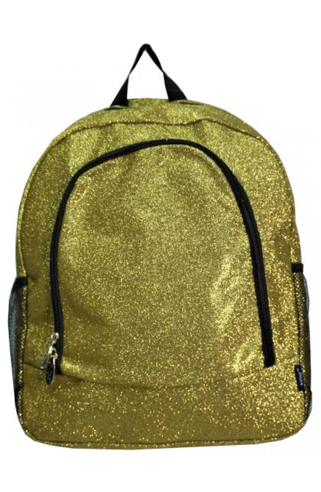 Gold Glitter Backpack, Monogram Gold Glitter Backpack, Personalize ...