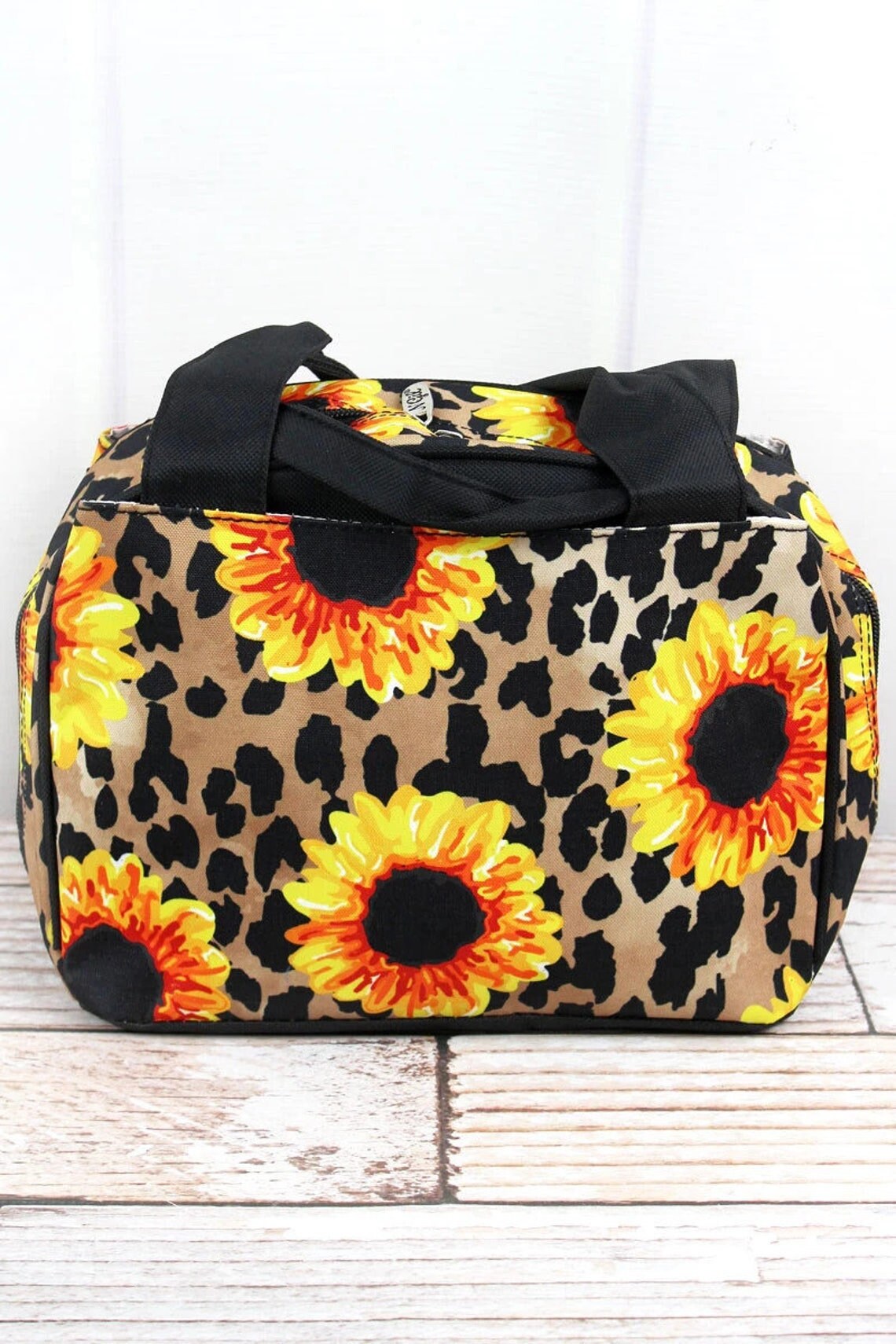 Large Leopard Sunflower Backpack Leopard School Bag Girls | Etsy