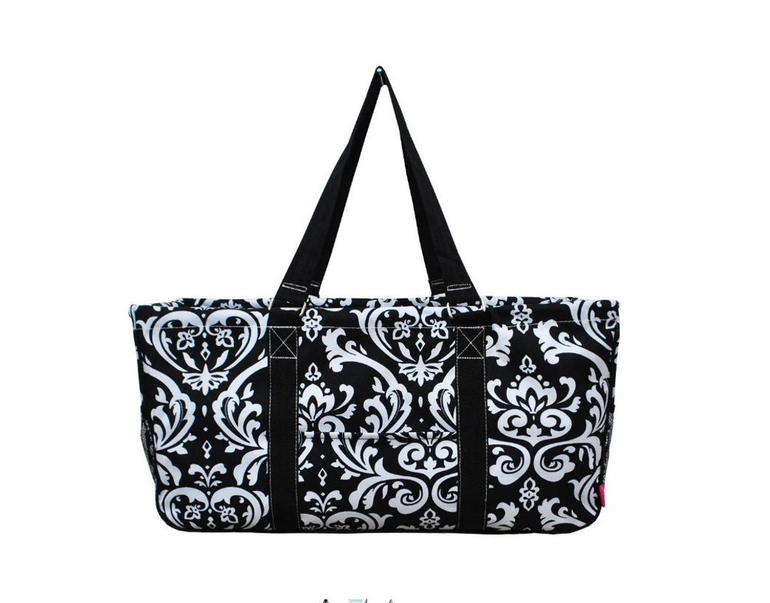 Monogrammed Collapsible Utility Tote, Collapsible Tote, Tailgate Tote ...